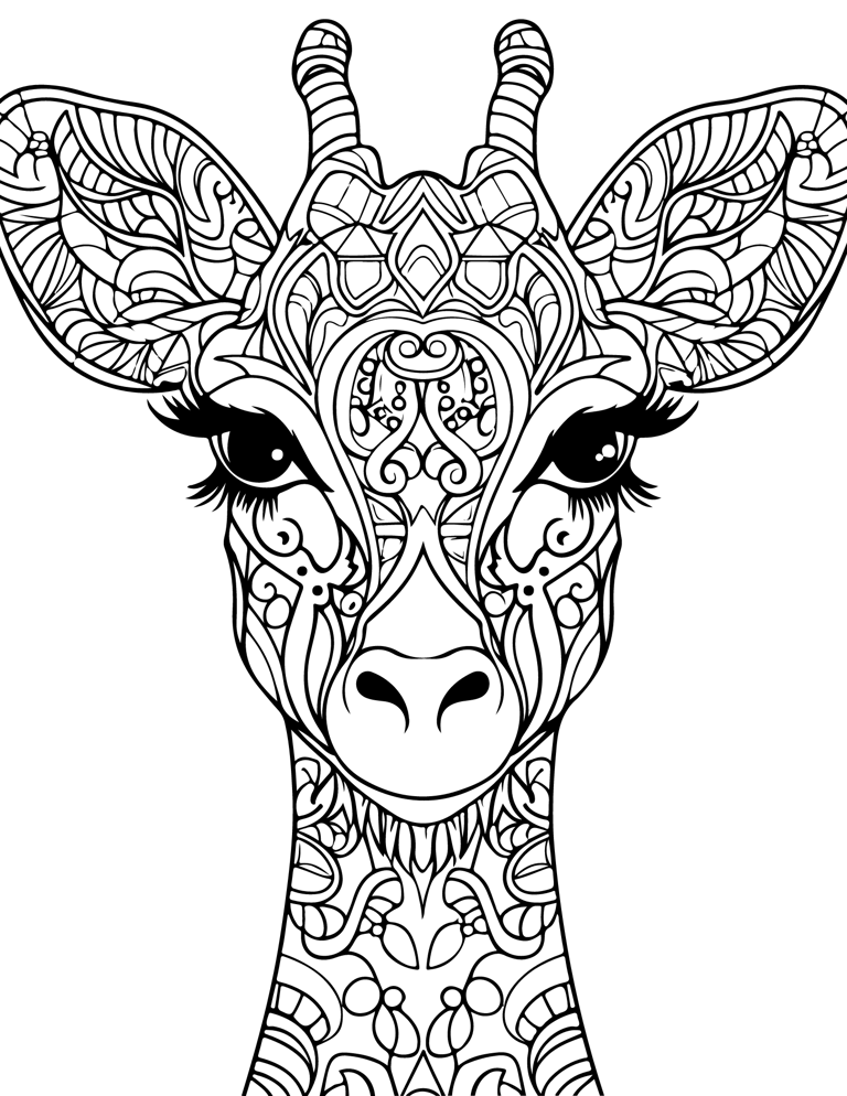 25 Animal Coloring Pages for Adults