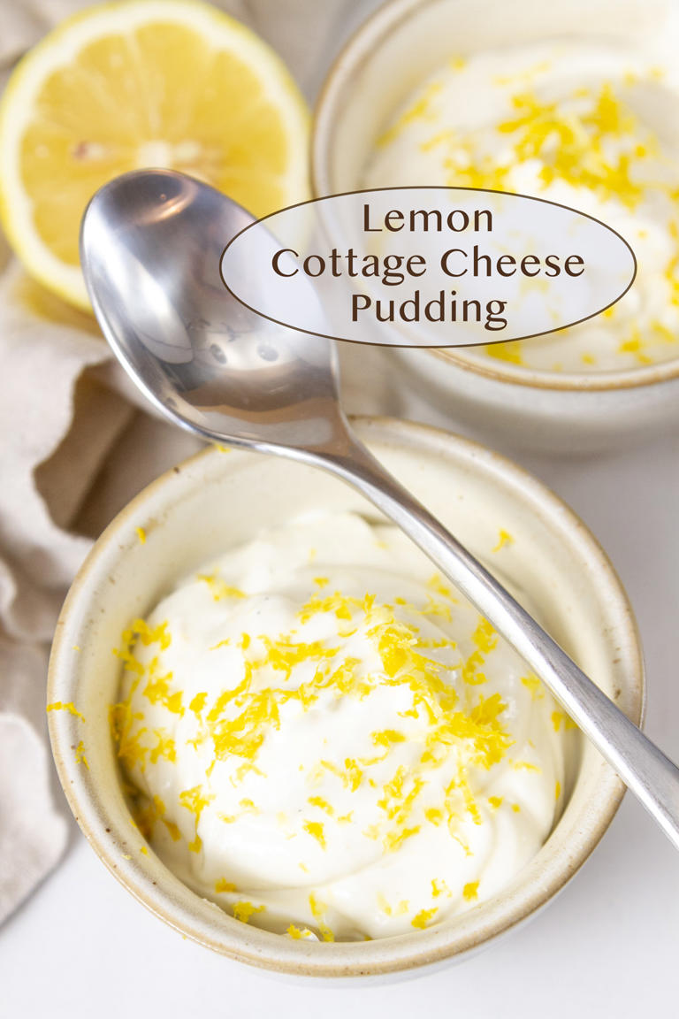 Lemon Cottage Cheese Pudding