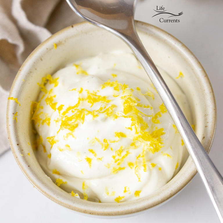 Lemon Cottage Cheese Pudding