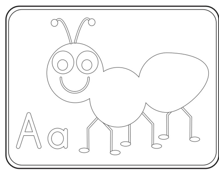 Free Alphabet Coloring Pages