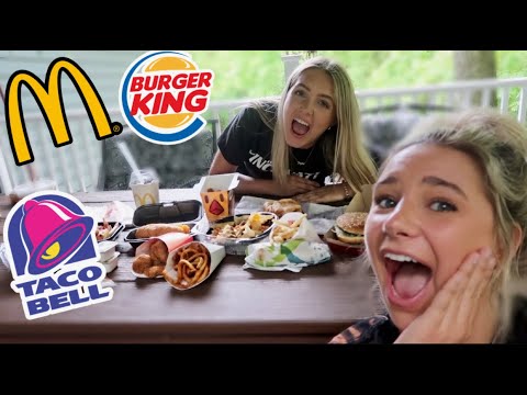 Two best friends take on a fast food mukbang