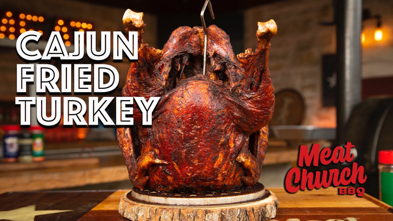 Watch the process for making perfect golden fried turkey
