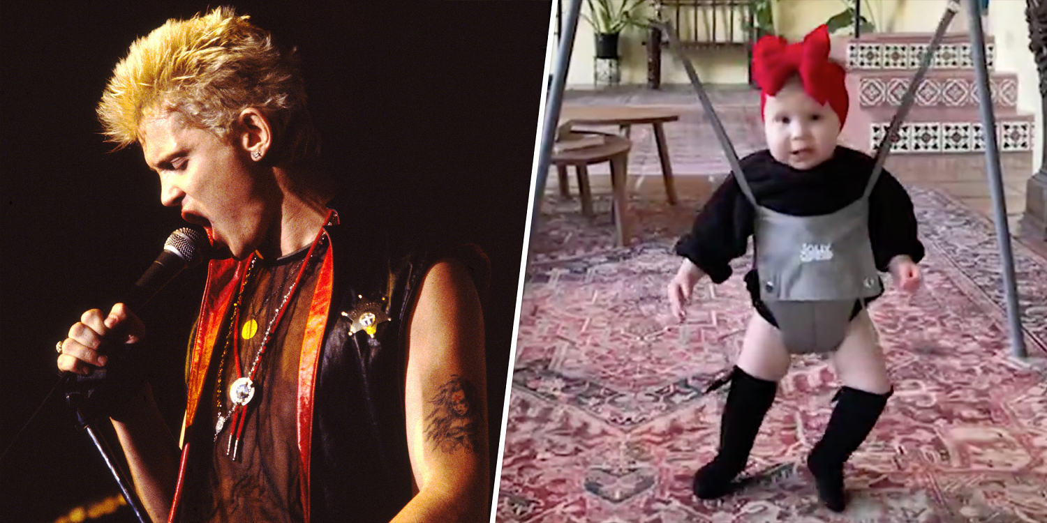 You know Billy Idol the rocker ... meet Billy Idol the doting grandpa