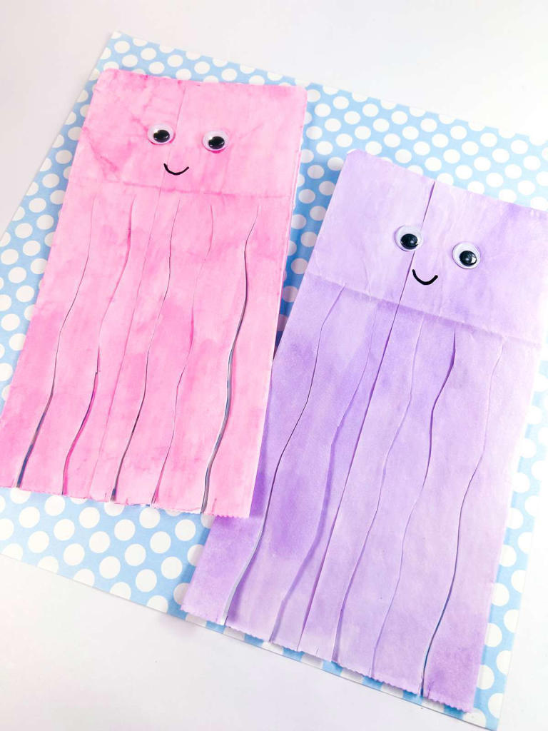 Paper Bag Jellyfish Craft for Kids