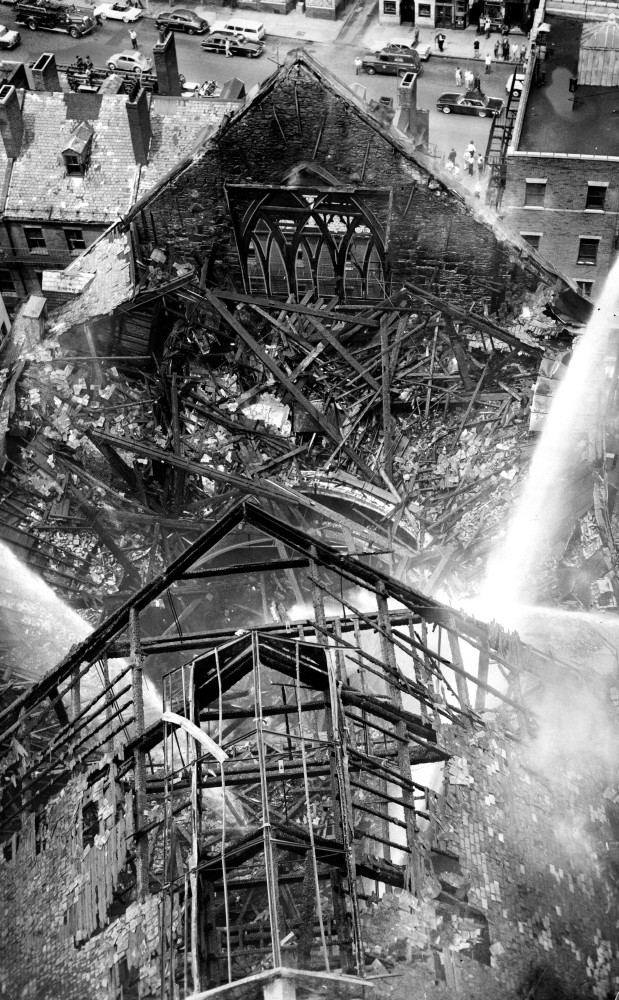 Famous buildings lost or damaged by fire