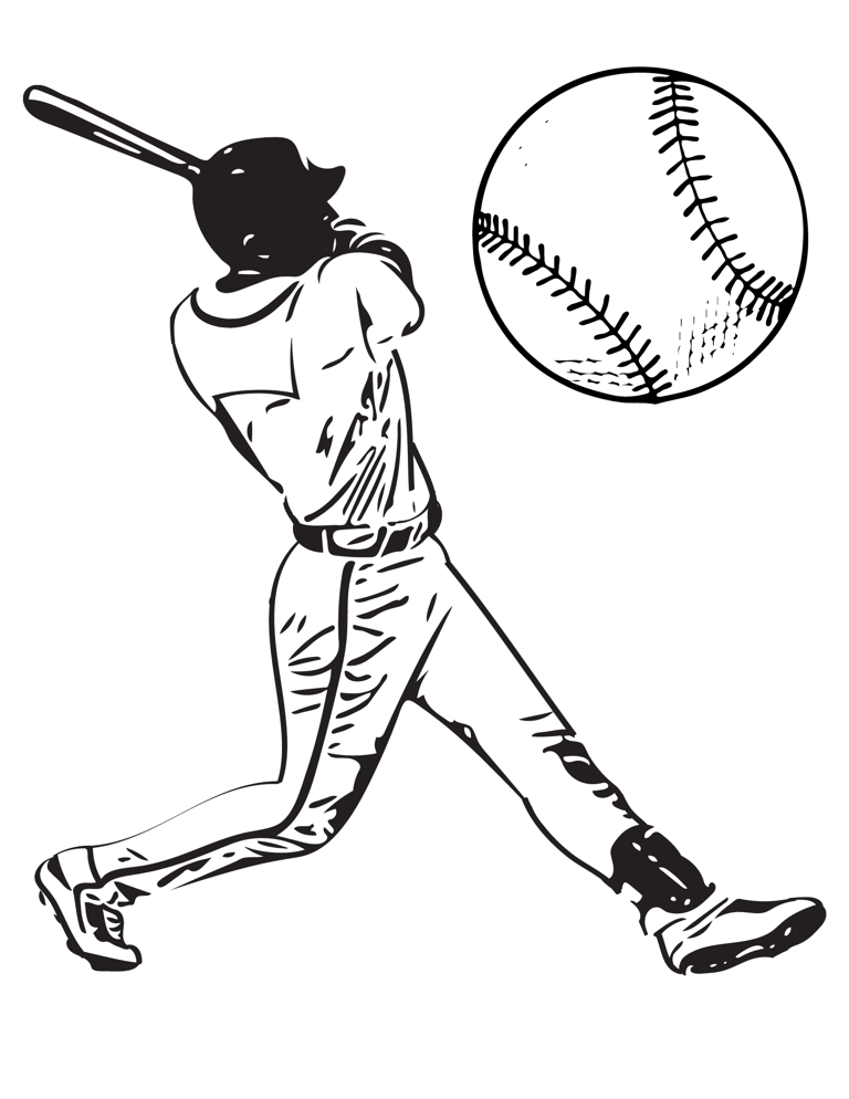 5 Free Baseball Coloring Pages