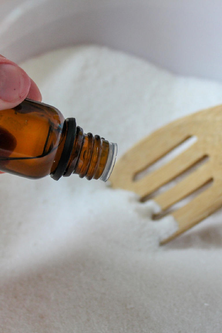 Homemade dishwasher detergent tablets with essential oils