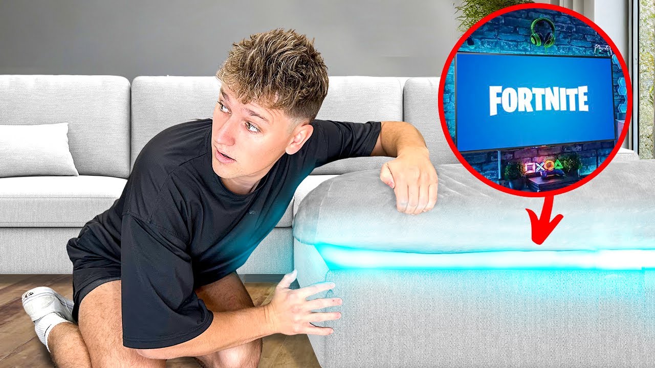 I Built a Secret Gaming Room Hidden Inside My Couch