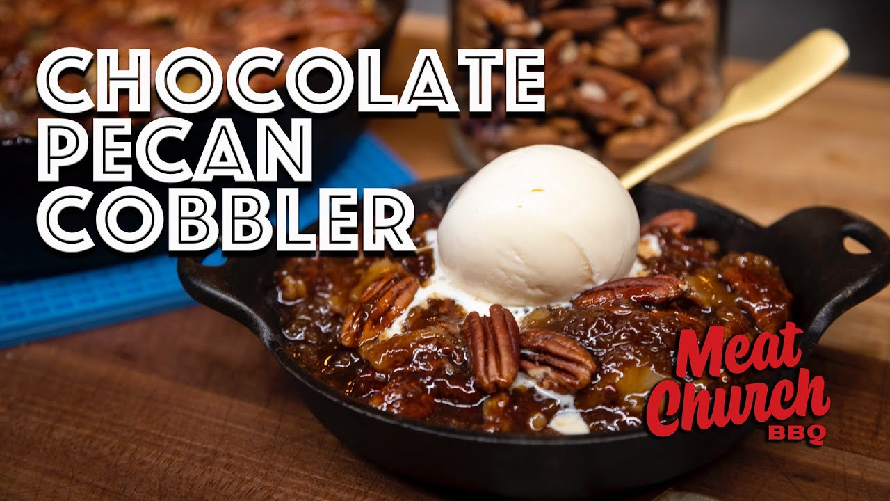 Bake chocolate pecan cobbler for the best summer BBQ dessert