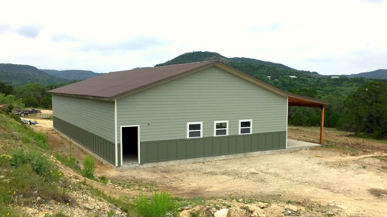 How to build a shop from garage doors to porch
