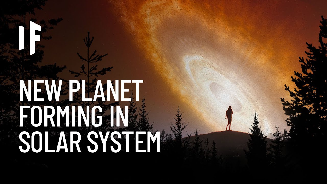 Imagining a new planet forming in the solar system