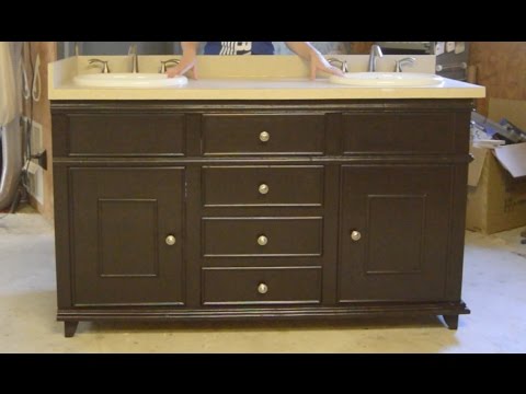 How to build a double sink bathroom vanity (part 3)