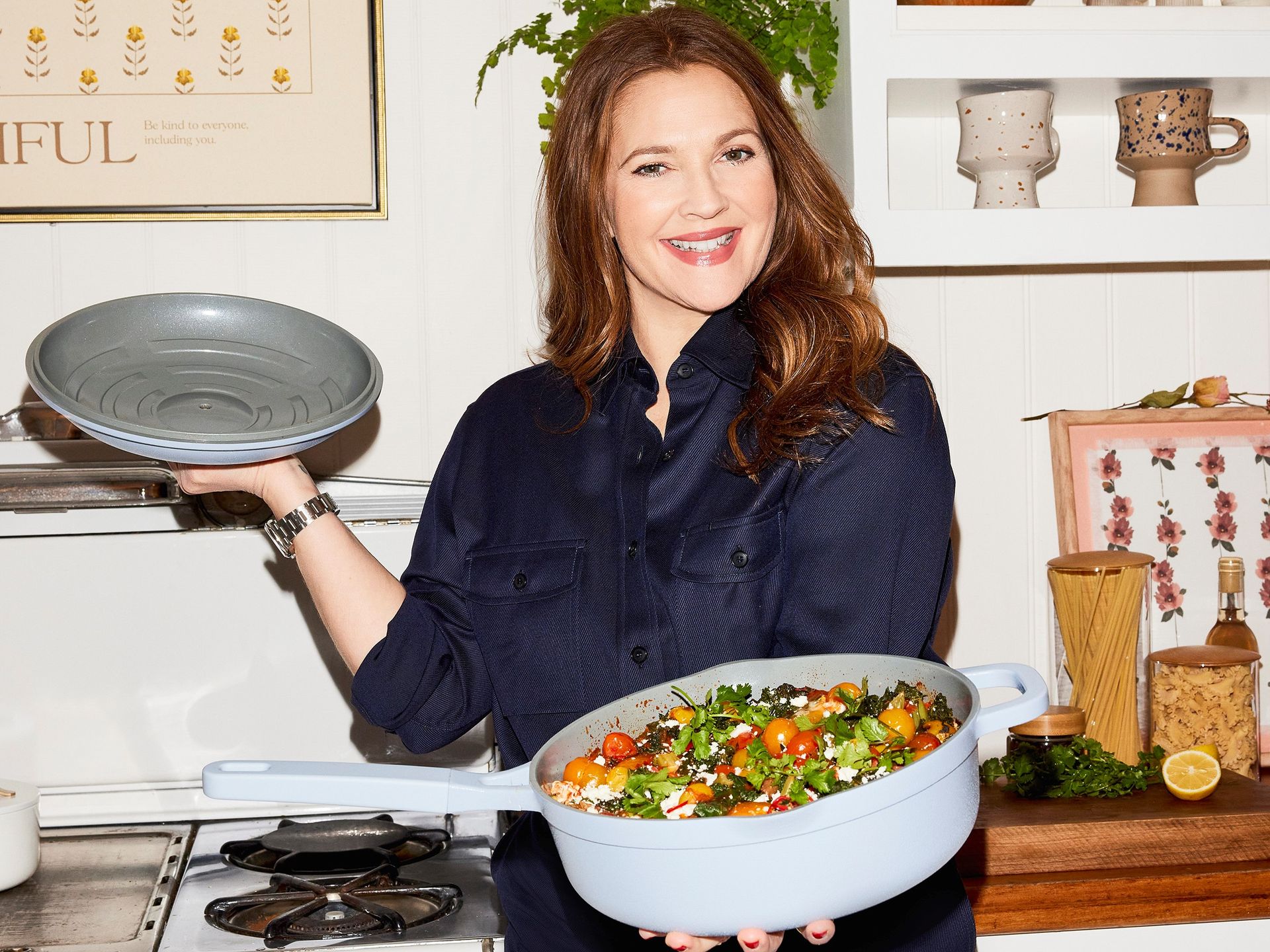 Drew Barrymore illuminates her kitchen in the most unconventional way I ...