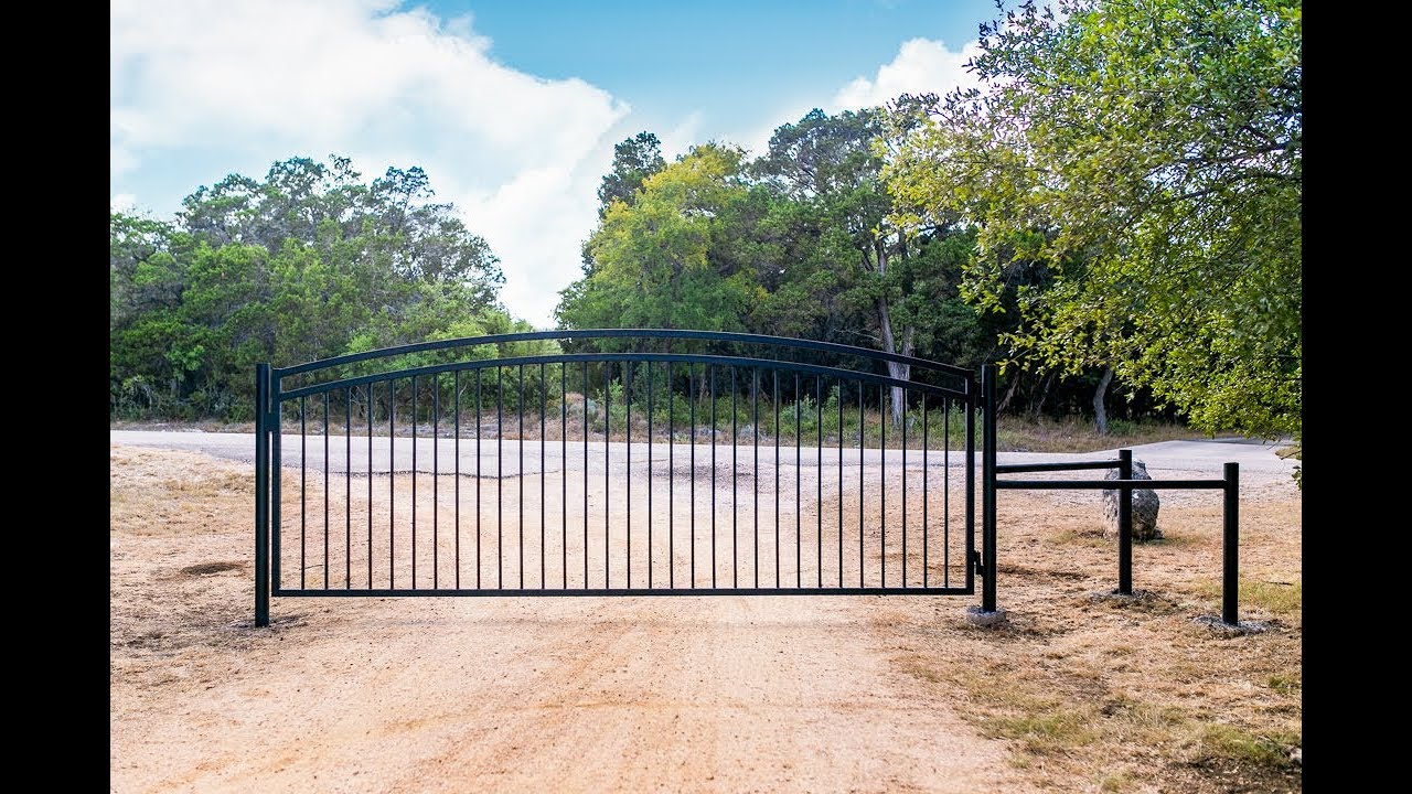 Build a 15 foot metal gate for property access