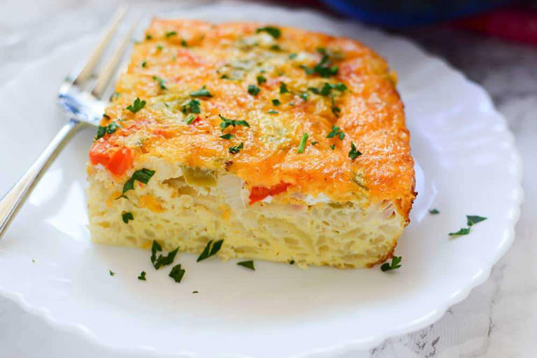 Fiesta hashbrown breakfast casserole