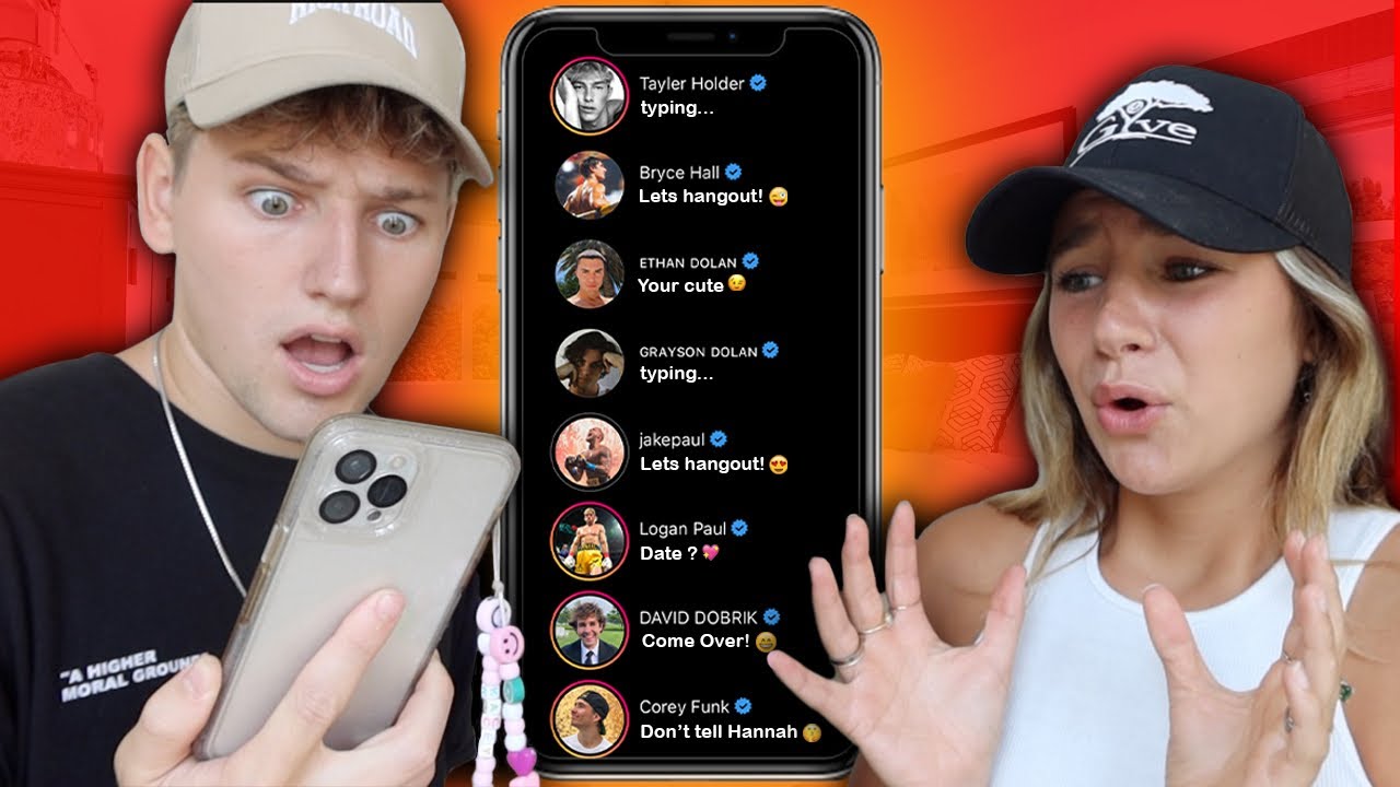 My brother reacts to my DMs (I’m scared)