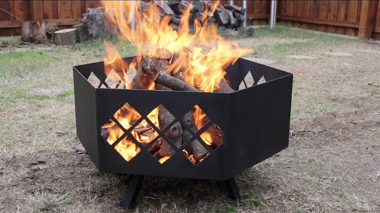 Build a custom steel fire pit for outdoor use
