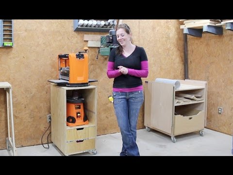 How to build a mobile shop cart (planer stand)