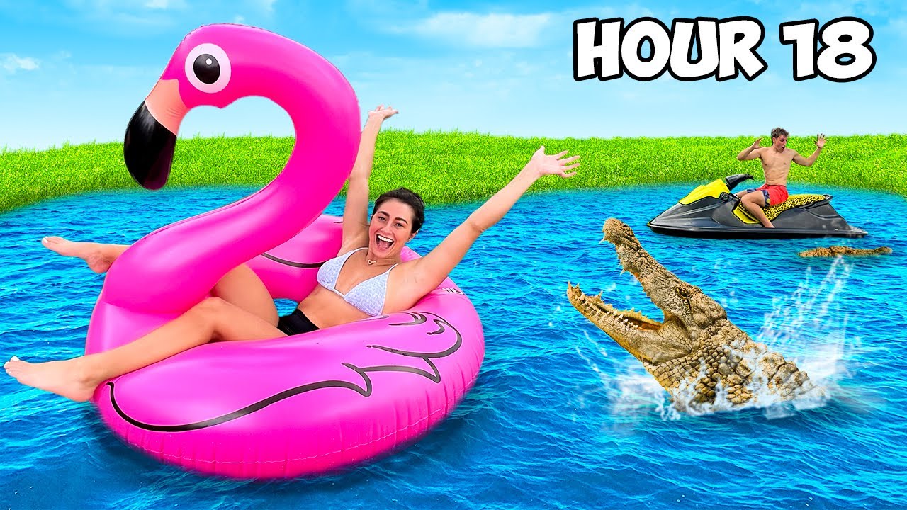 Watch athletes compete to see who can stay in a pond the longest