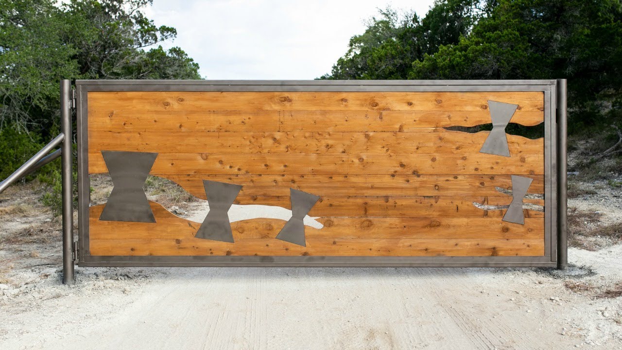 Amazing 14' Custom Metal and Wood Gate