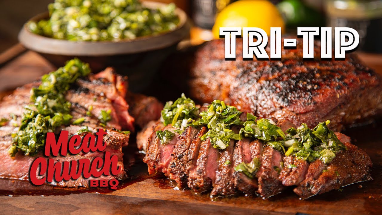 Grill tri tip with chimichurri for bold, zesty flavor