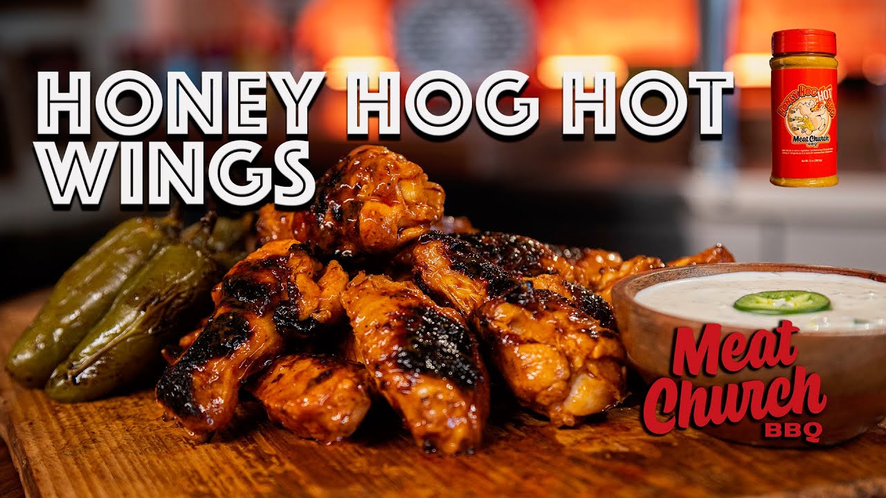 Honey hog hot wings with sweet jalapeño glaze