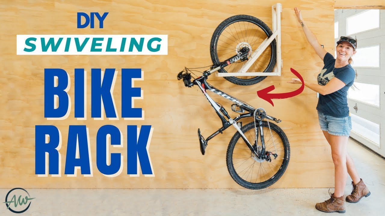 How to build a swiveling wall-mounted bike rack
