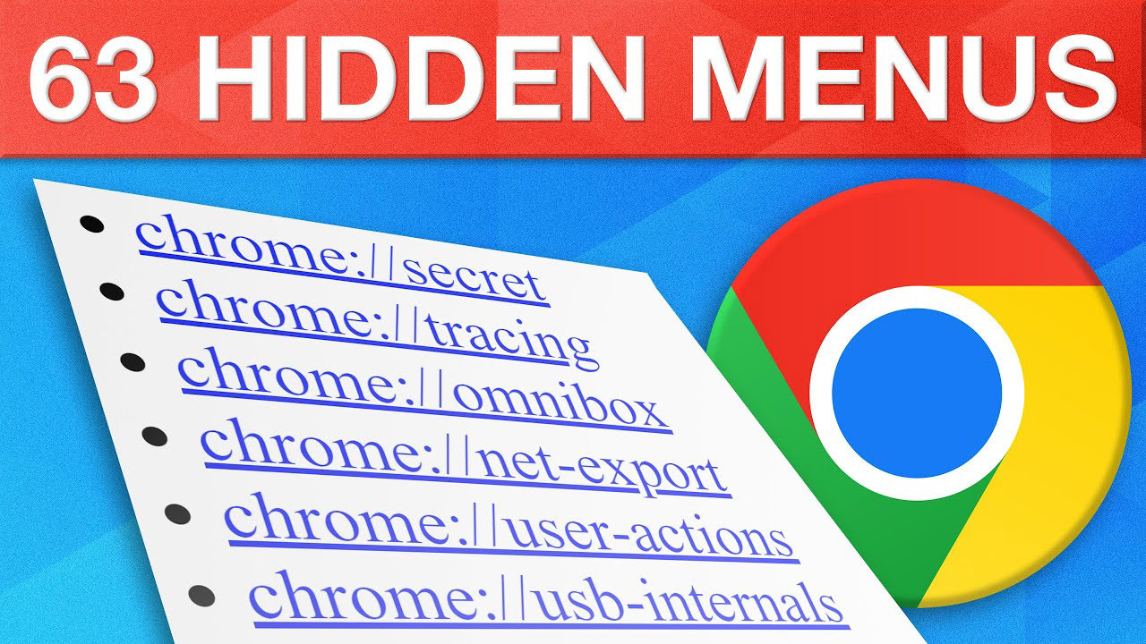 The Secret Google Chrome Menus The Secret Google Chrome Menus