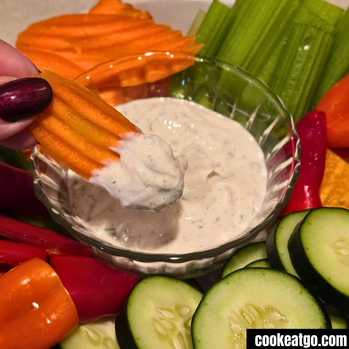 Healthy Ranch Dip Recipe! *ONLY 2 Ingredients*