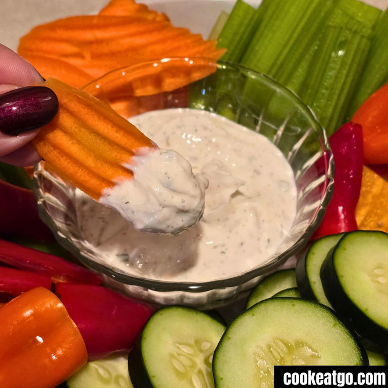 Healthy Ranch Dip Recipe! *ONLY 2 Ingredients*