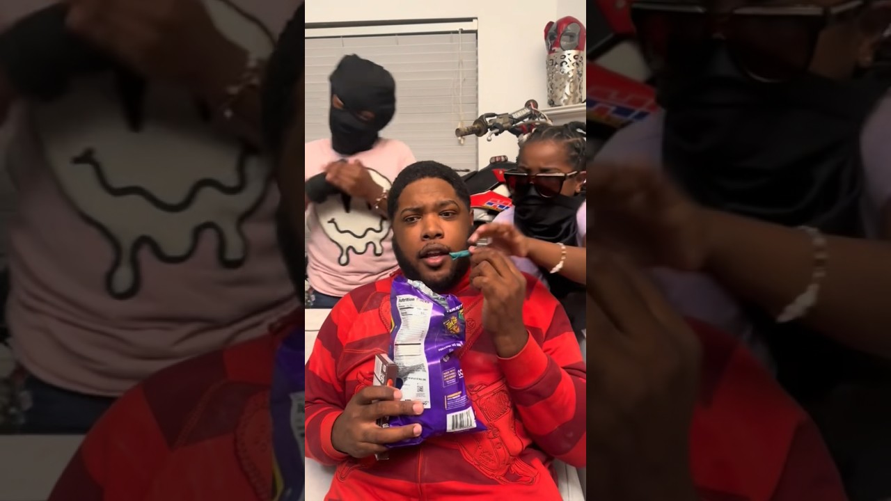 He sneaks all his brother’s Takis stash