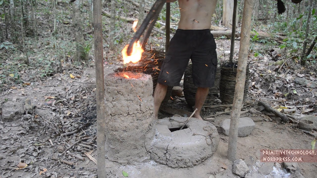Testing an easy primitive blower for high temperature work