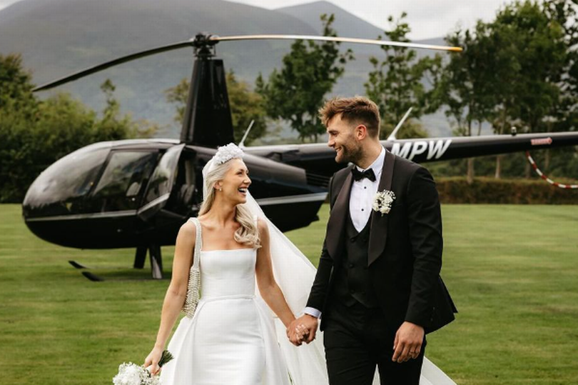 The helicopter ride to 'beat the traffic' ahead of Aidan O'Shea and wife Kristin's Kerry wedding