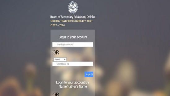 OTET Admit Card 2024: BSE Odisha TET hall tickets out at bseodisha.ac ... OTET Admit Card 2024: BSE Odisha TET hall tickets out at bseodisha.ac ...