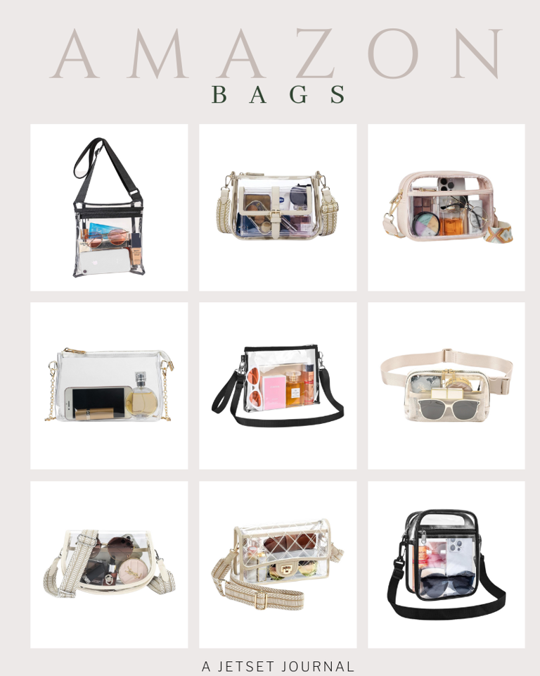 You're gonna love these new styles of clear bags