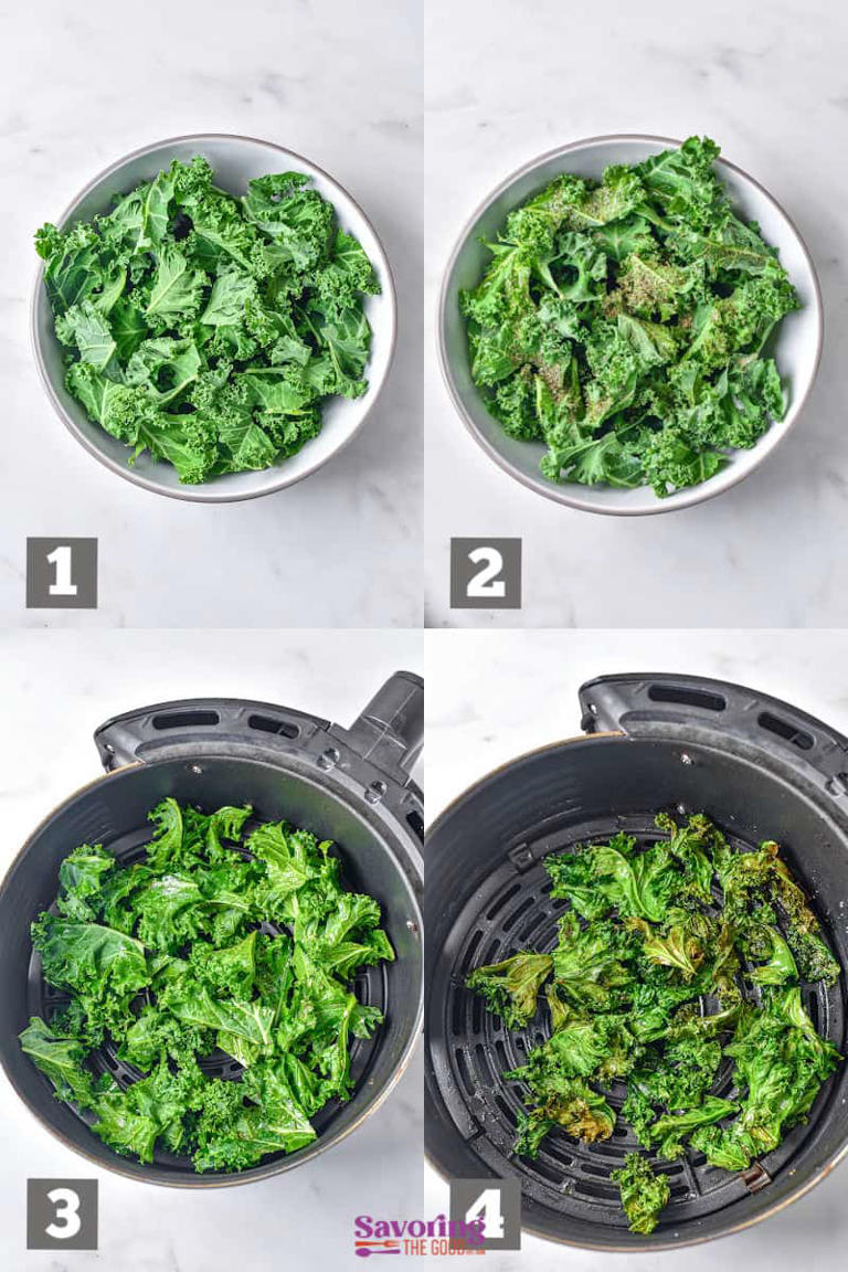 Crispy Air Fryer Kale Chips
