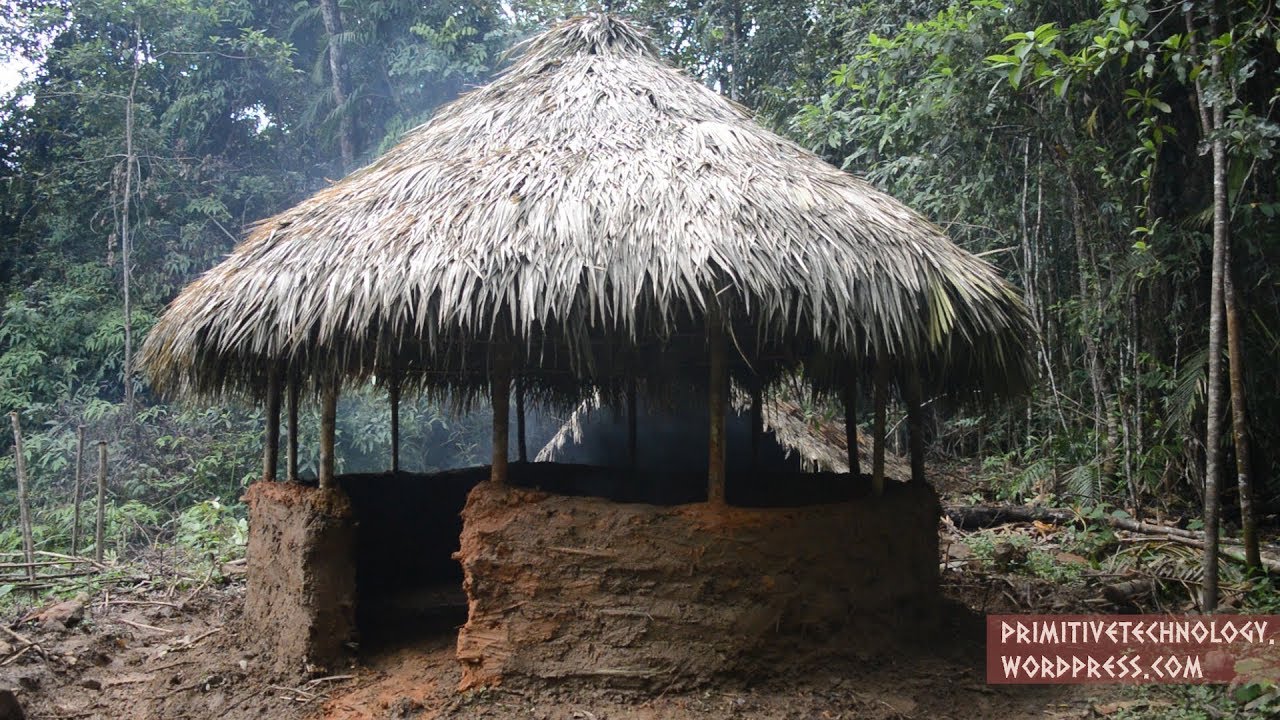 Watch This Impressive Round Hut Built With Primitive Techniques