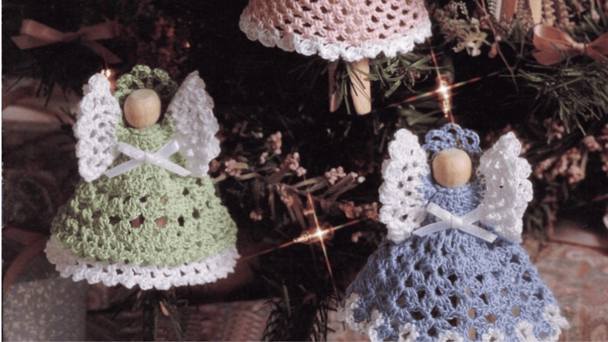 Easy Crochet Angel Ornaments Pattern