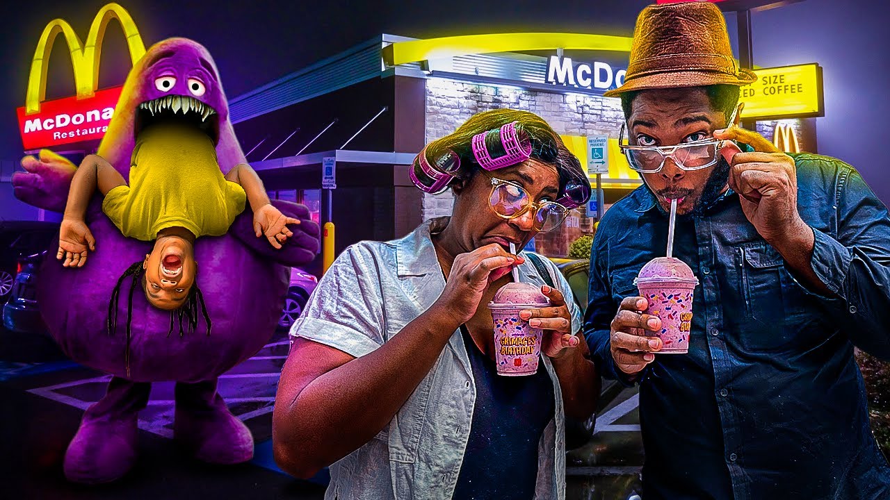Big E Family Drinks Grimace Shake at 3AM!