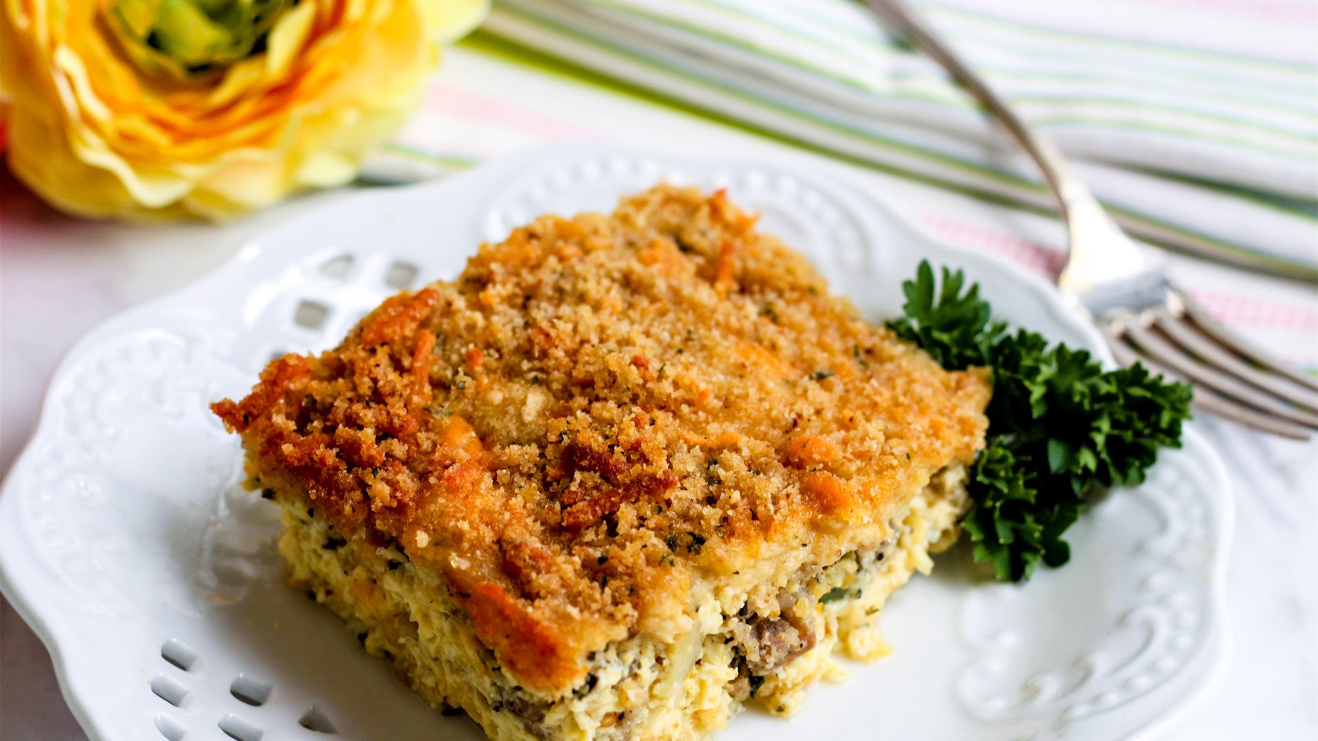 Nelda's Corn And Sausage Frittata Recipe Is Something You Can Enjoy For ...