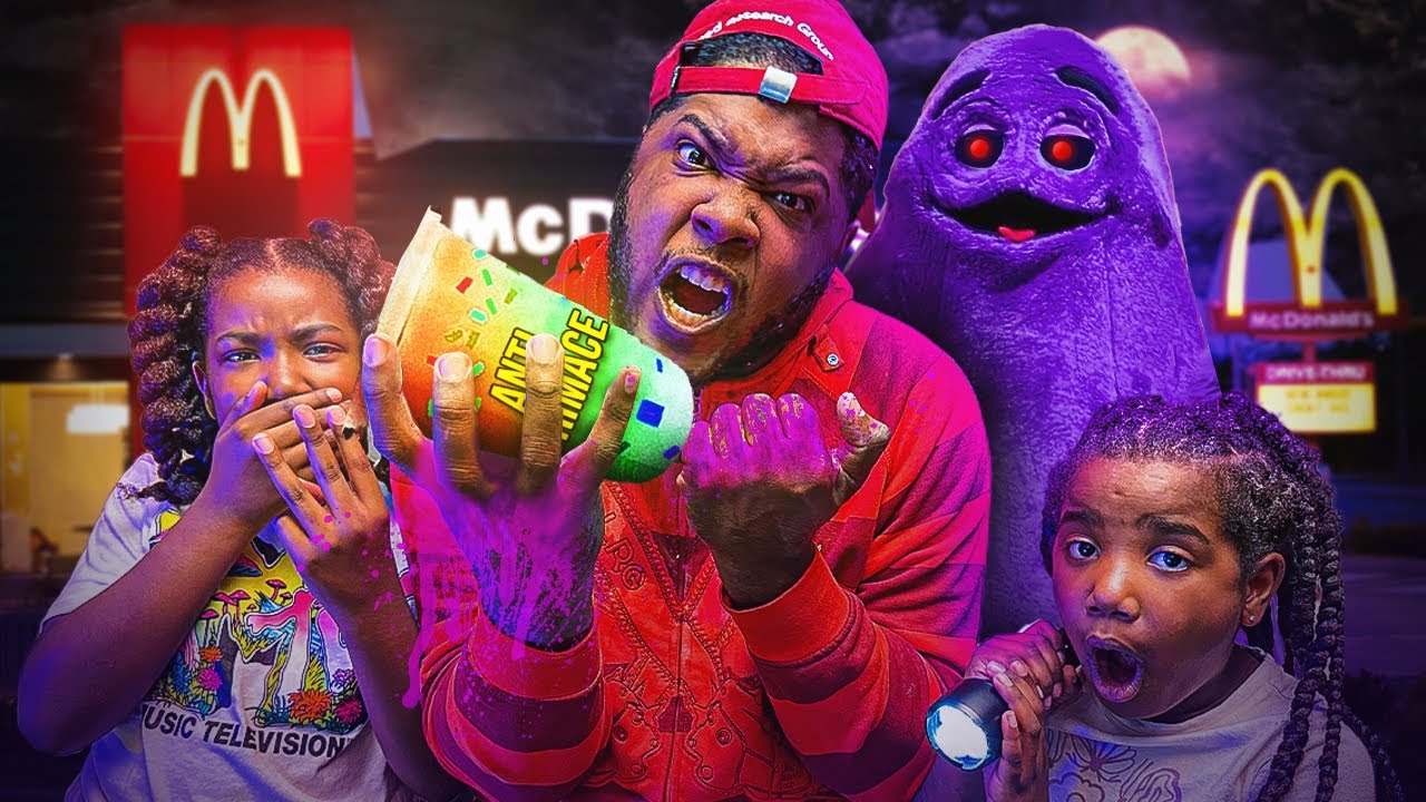 Escaping the Grimace Shake proves to be a bad idea in family skit