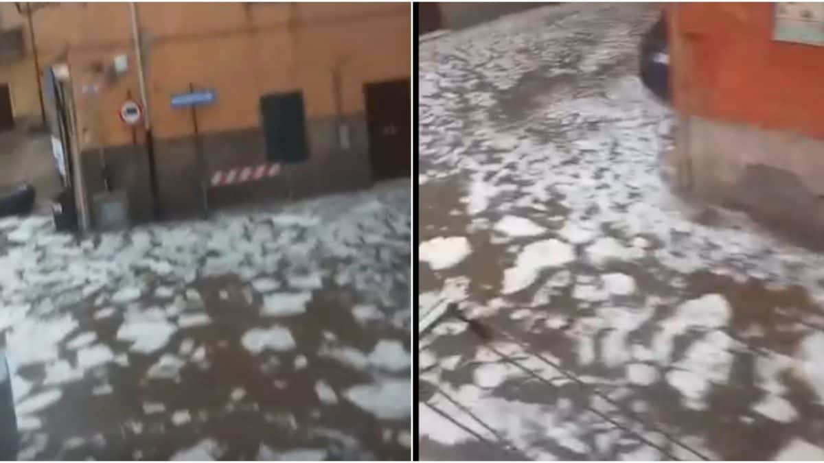 Maltempo con temporali e grandine in Sardegna, il video del fiume di ... Maltempo con temporali e grandine in Sardegna, il video del fiume di ...