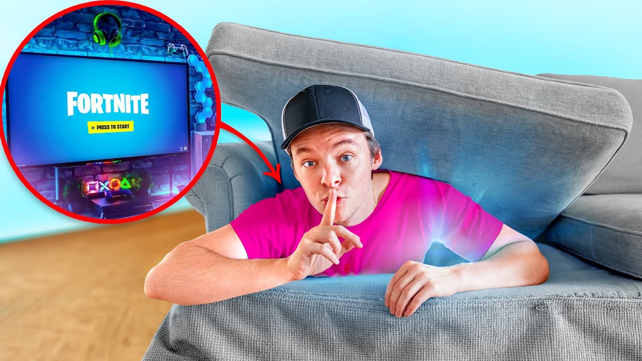 I Built A Secret Gaming Room In My Couch!!