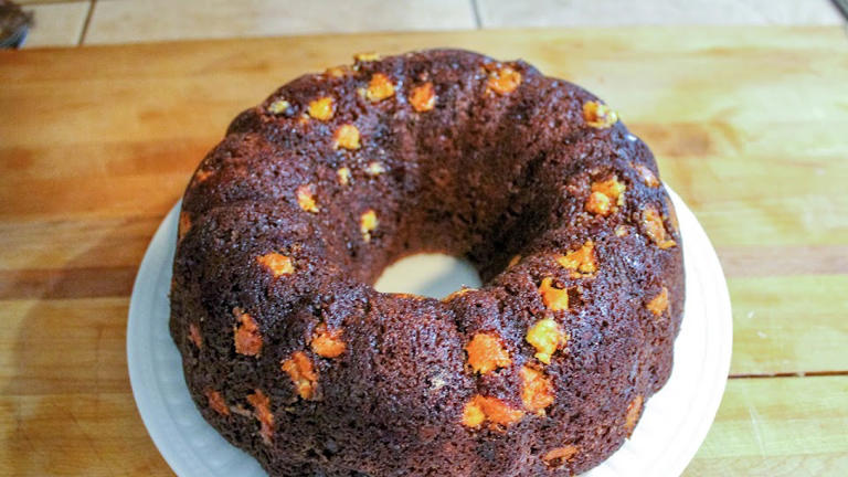 A Chocolate Lover's Dream Dessert! Chocolate And White Chips Bundt Cake