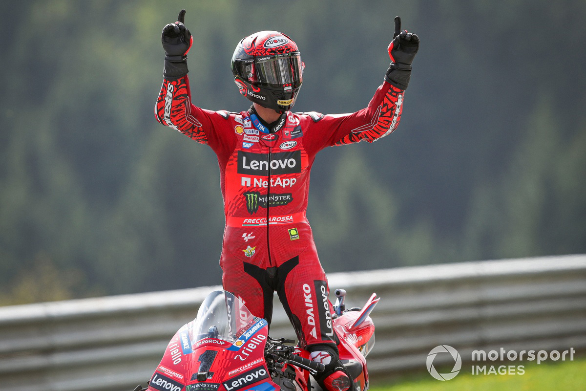 MotoGP Austrian GP: Bagnaia wins sprint after Martin penalty, Marquez ... MotoGP Austrian GP: Bagnaia wins sprint after Martin penalty, Marquez ...