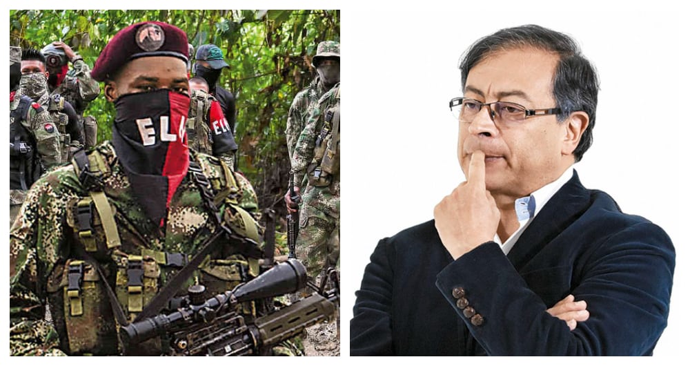 Gustavo Petro revela una imagen con la supuesta ubicación del ELN en el ...