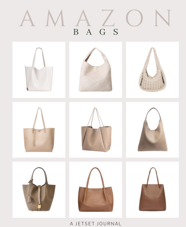 Carry everything you need in these new stylish neutral tote bags