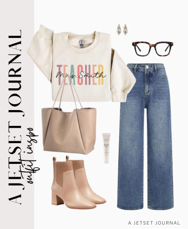 Casual new teacher outfits you'll love for back to school