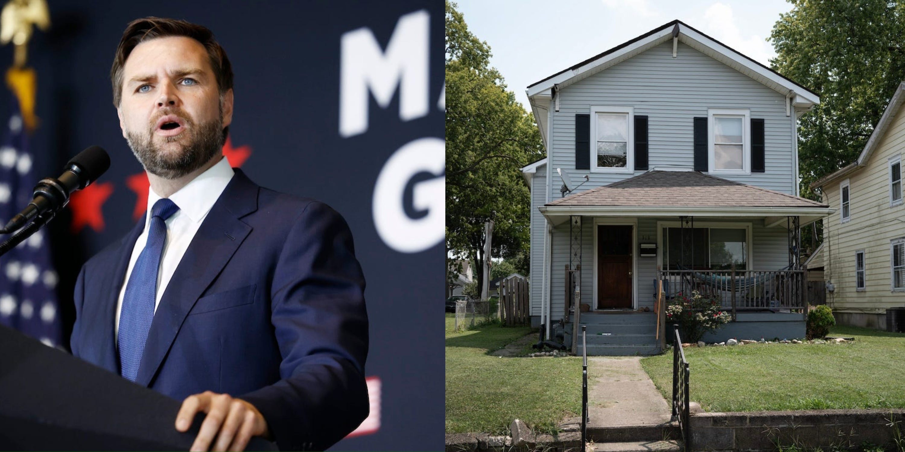 See JD Vance's homes, from his humble childhood house in Ohio to the ...