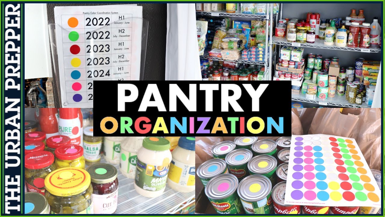 Color coordinating your pantry for better organization